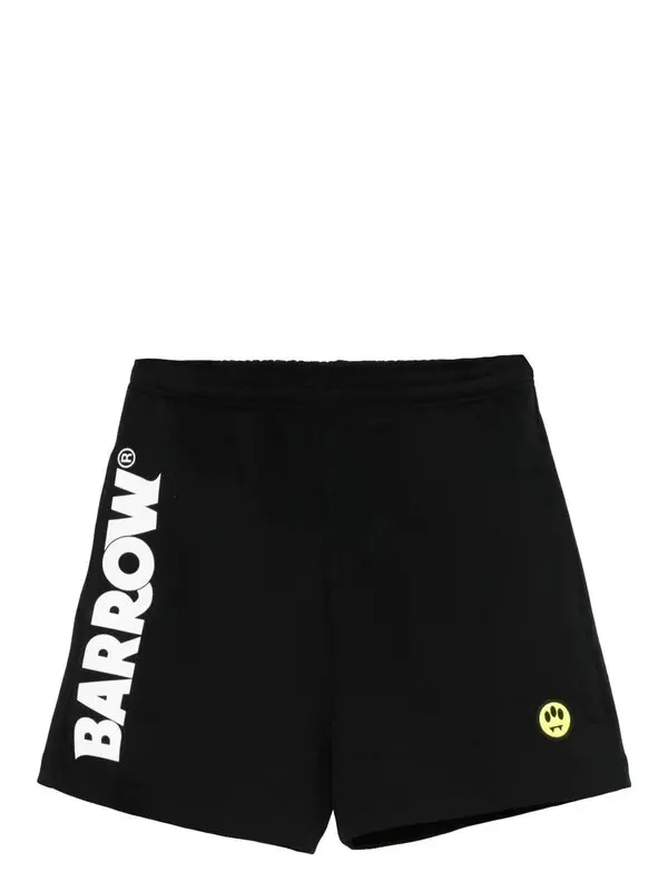 BARROW Logo-print Shorts - Black