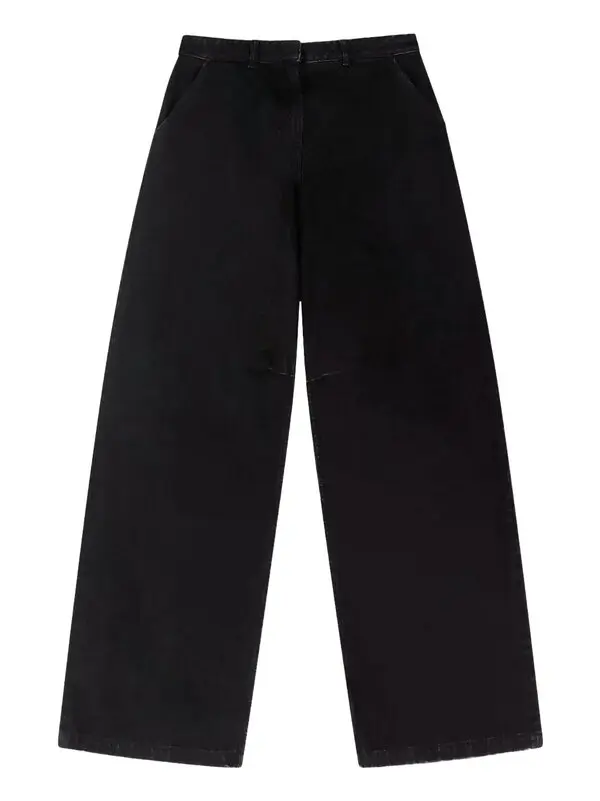ENTIRE STUDIOS Cotton Wide Leg Jeans - Black