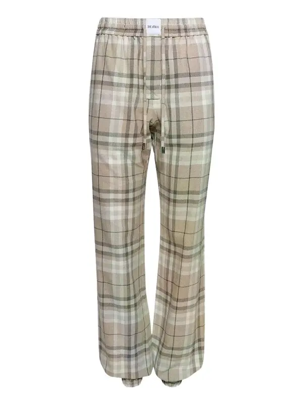 Attico Checked Lounge Trousers - Neutrals