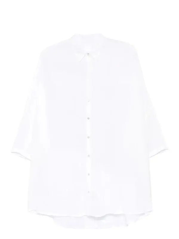 120% Lino Linen Shirt - White
