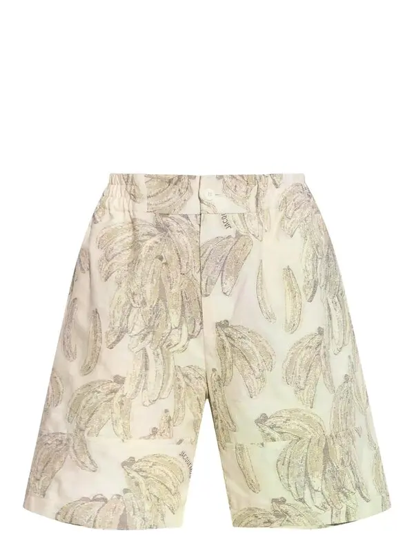 Jacquemus Graphic-print Shorts - Neutrals