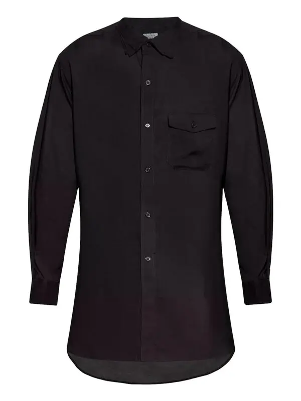 Yohji Yamamoto Layered-collar Shirt - Black
