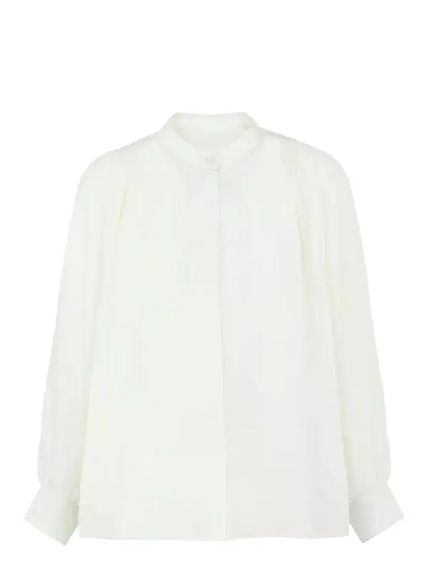 YVES SALOMON Pleated Shirt - Green
