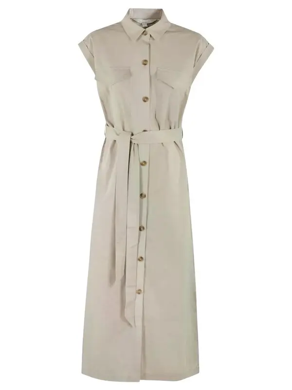 Barbour Belted Shirt Dress - Neutrals