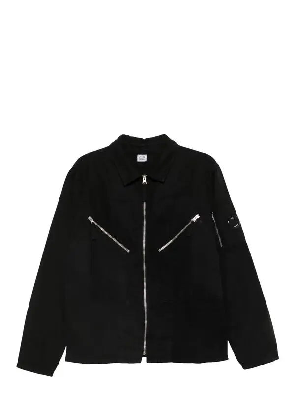 C.P. COMPANY Lens-detail Shirt Jacket - Black