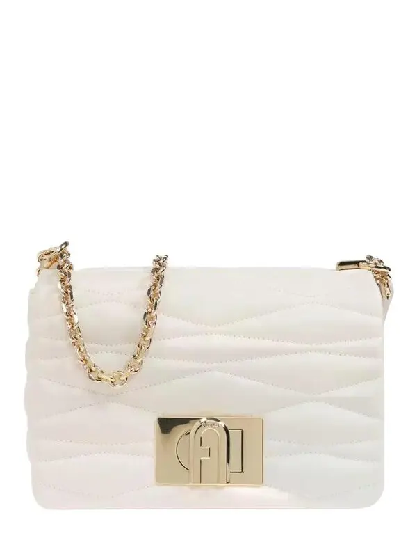 Furla Quilted Crossbody Bag - White