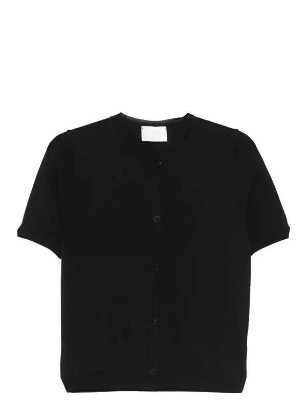 DANIELE FIESOLI Short-sleeved Cardigan - Black