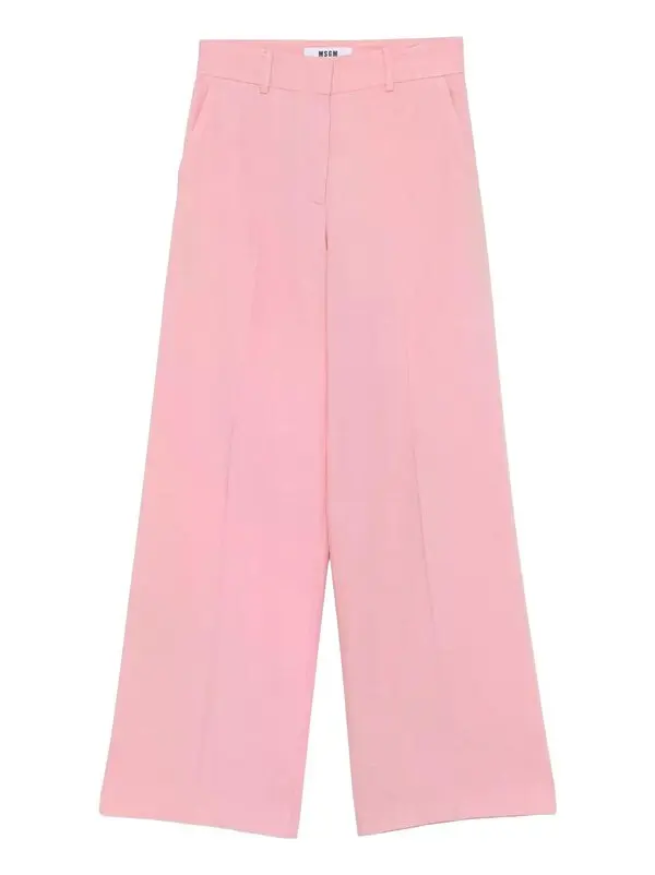 MSGM Wide-leg Trousers - Pink