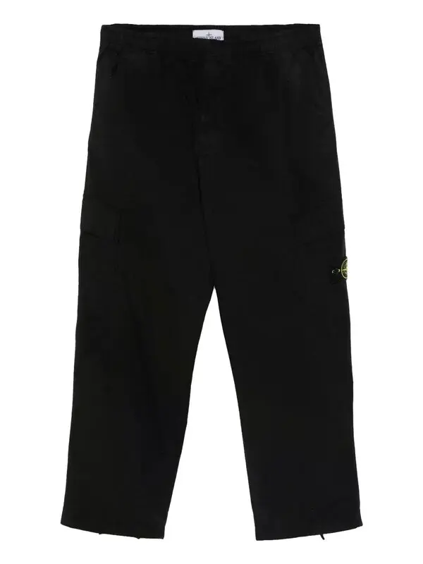 Stone Island Compass-badge Cargo Trousers - Black