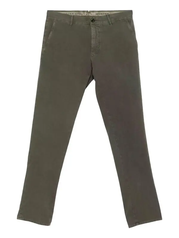 Incotex Twill Tapered Trousers - Green
