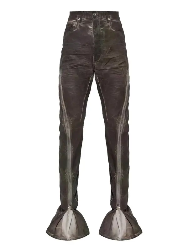 Rick Owens Flared Jeans - Brown