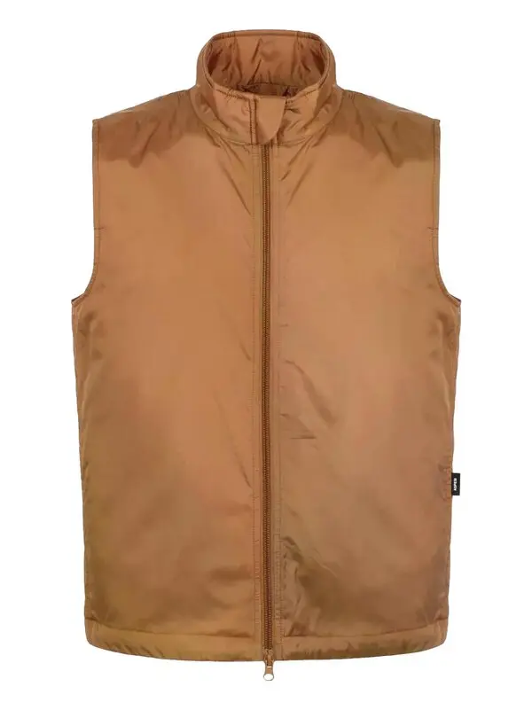 Aspesi Vernes Zip-up Gilet - Brown