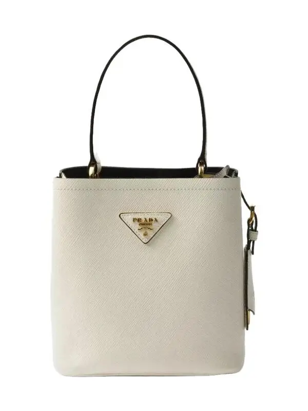 Prada Mini Panier Bucket Bag - White