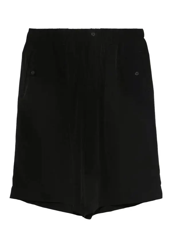 Yohji Yamamoto Decorative-tabs Shorts - Black