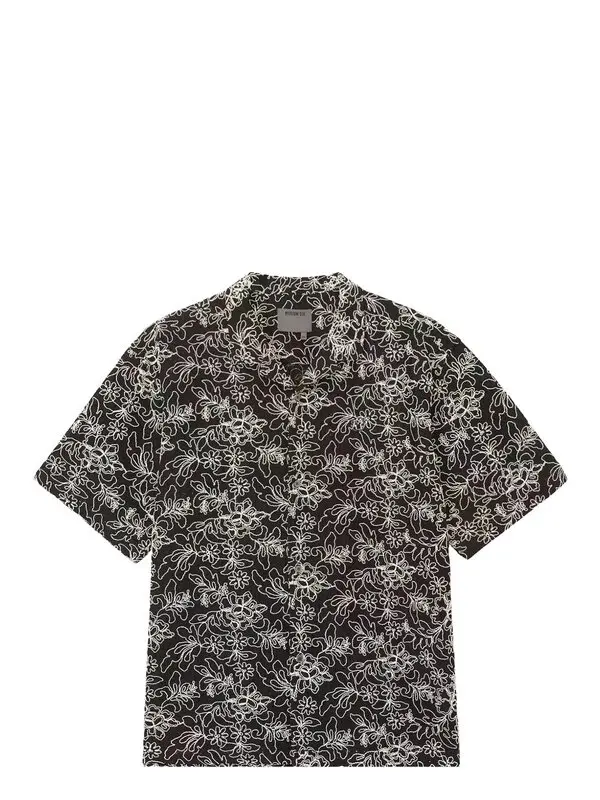 MUSIUM DIV. Floral-print Shirt - Black