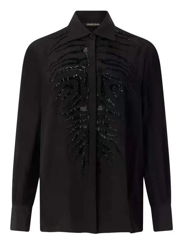 Roberto Cavalli Sequin-embellished Shirt - Black