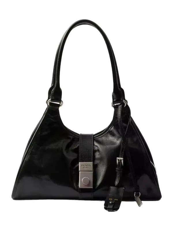 Prada Leather Tote Bag - Black