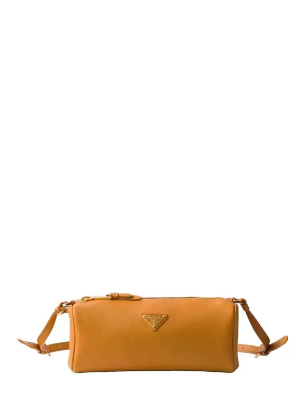 Prada Leather Shoulder Bag - Orange