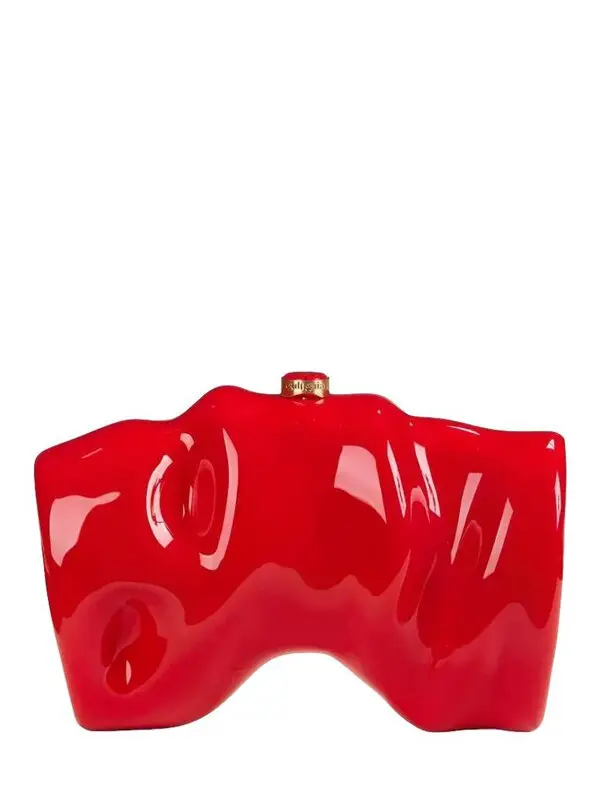 Cult Gaia Scrunch Clutch - Red