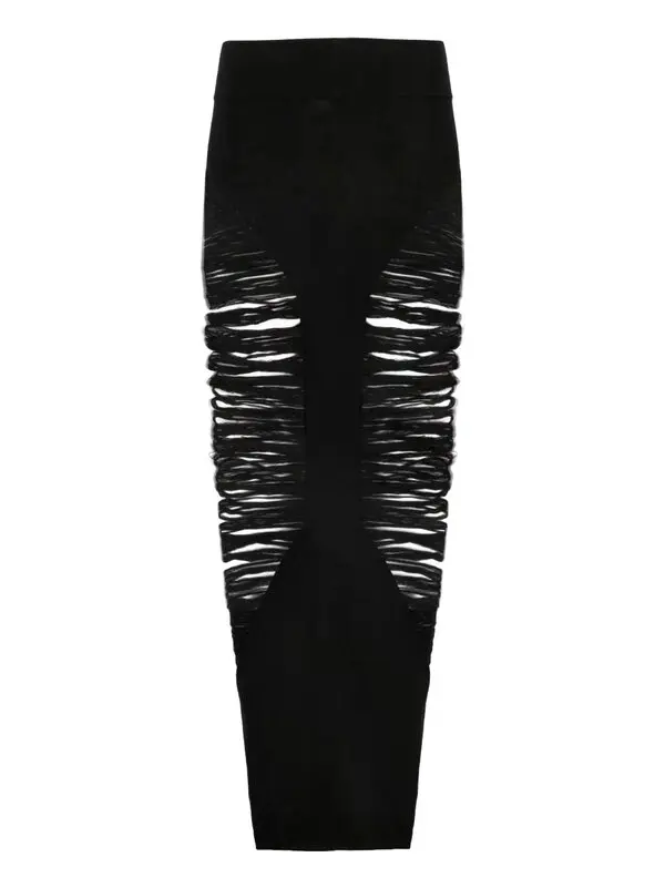 Rick Owens Pillar Maxi Skirt - Black