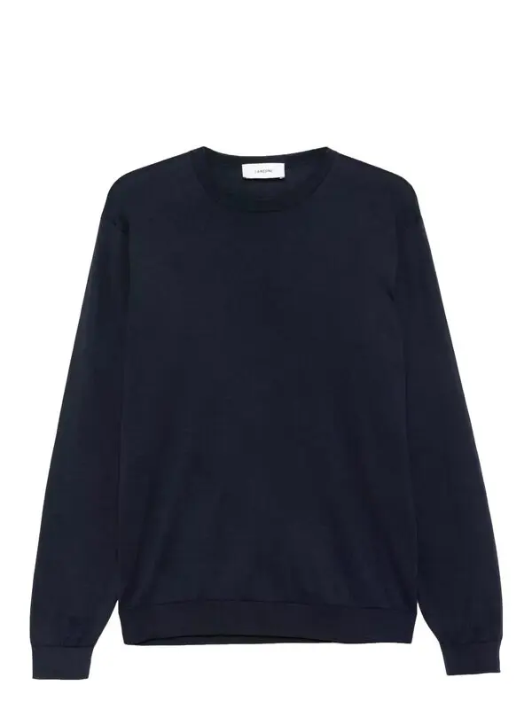 LARDINI Fine-knit Sweater - Blue