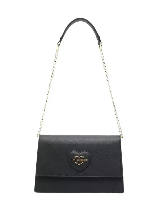 Moschino Logo Shoulder Bag - Black