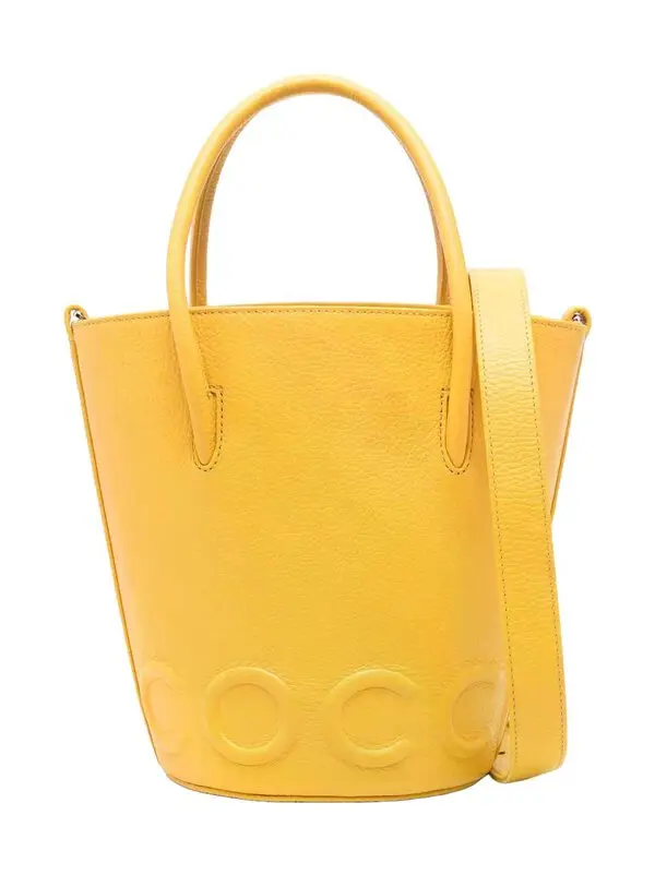 COCCINELLE Leather Bucket Bag - Yellow