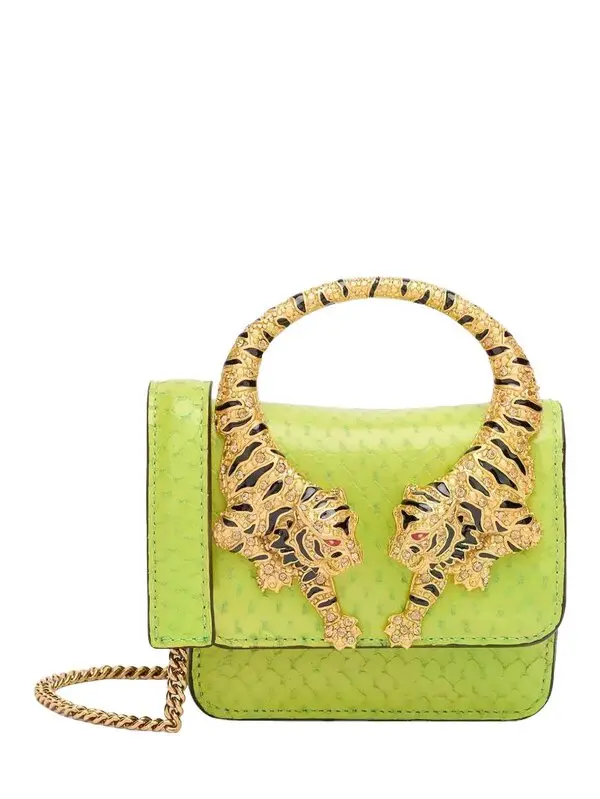Roberto Cavalli Chain-link Mini Bag - Green