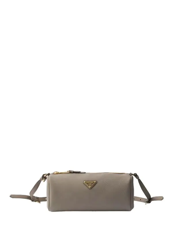 Prada Leather Shoulder Bag - Grey