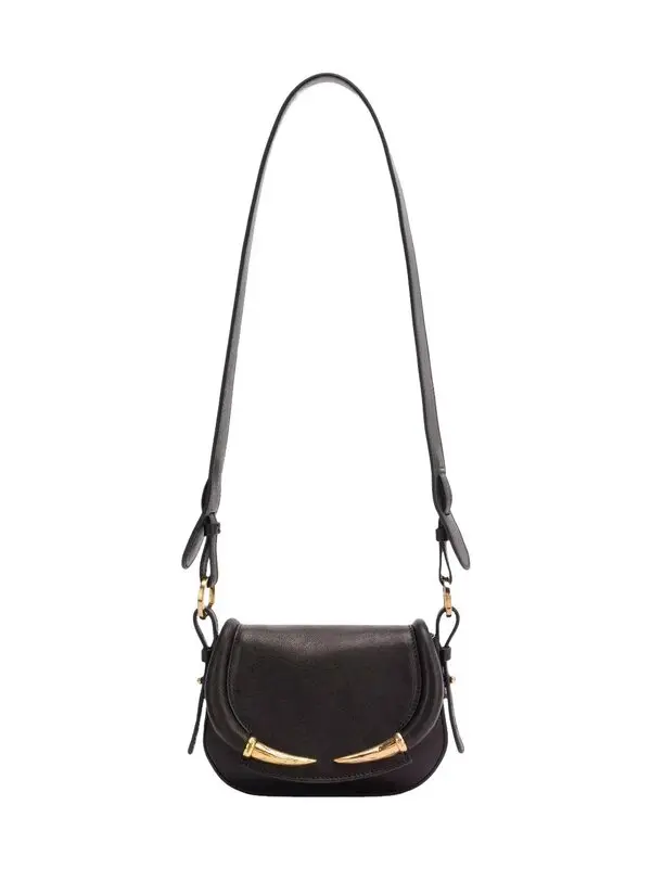 Roberto Cavalli Leather Shoulder Bag - Brown