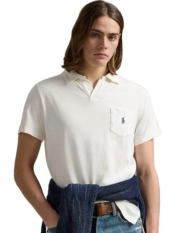 Ralph Lauren Standard Fit Cotton-linen Polo Shirt - Nevis