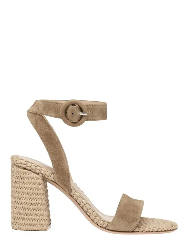 GIANVITO ROSSI Luana Open Toe Sandals - Brown