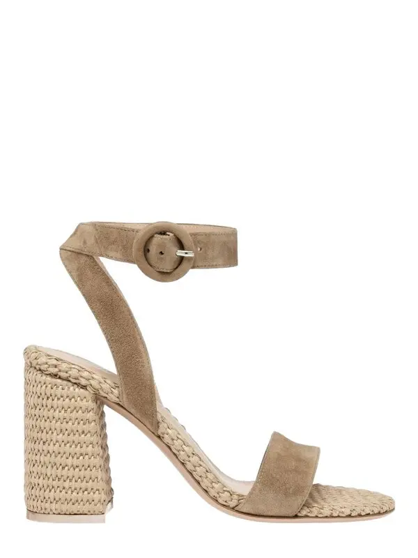 GIANVITO ROSSI Luana Open Toe Sandals - Brown