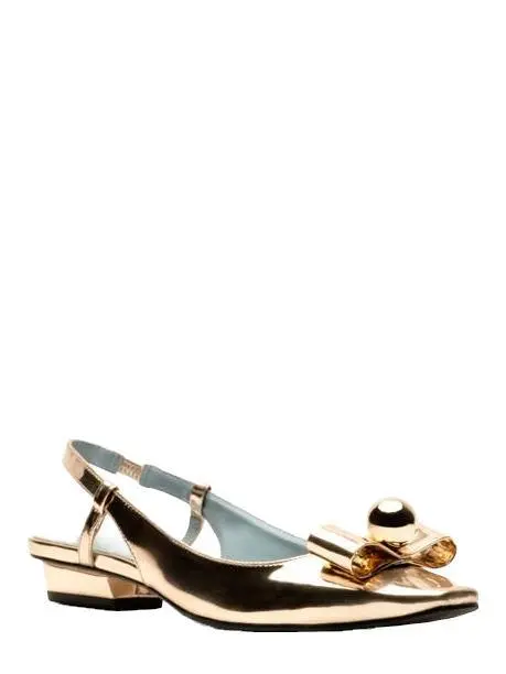 FRANCES VALENTINE Aubrey Slingback Flat - Platino