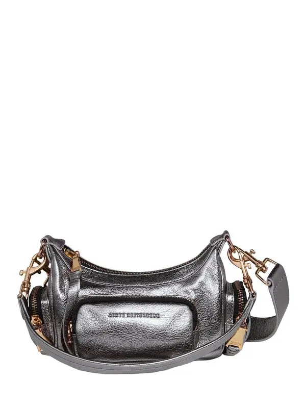 AIMEE Away We Go Mini Convertible Crossbody Bag - Pewter Metallic