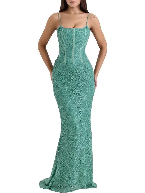 House Of Cb Antonina Mermaid Gown - Feld Spar