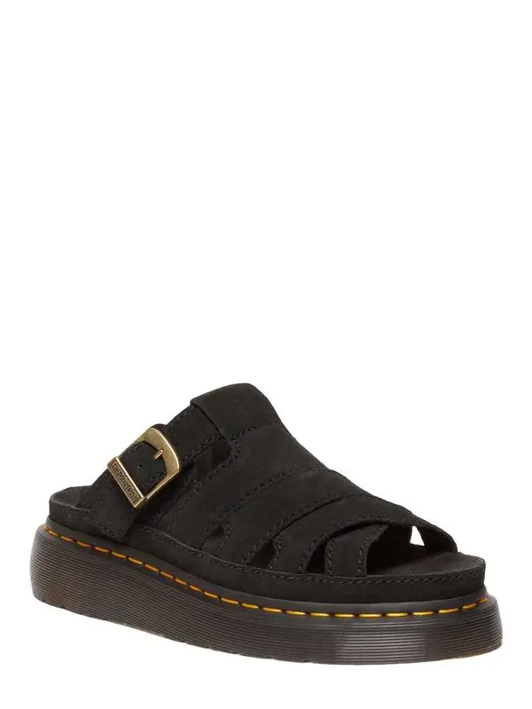 Dr. Martens Maxxy Slide Leather Sandals - Black