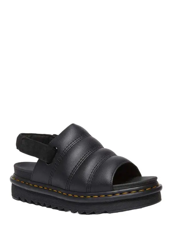 Dr. Martens Kole Athena Leather Strap Sandals - Black