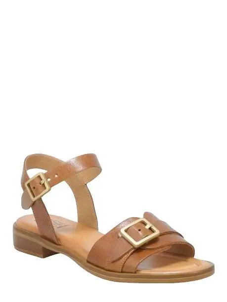 Miz Mooz Symone Ankle Strap Sandals - Brandy