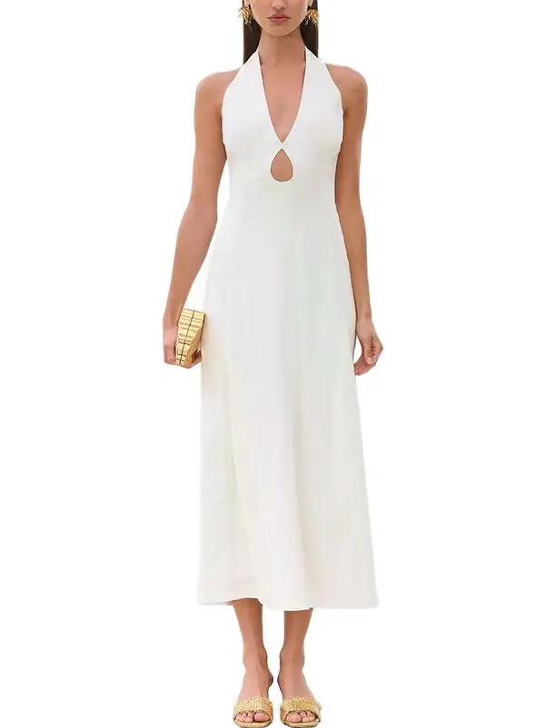 Cult Gaia Lianna Cut-out Midi Dress - White