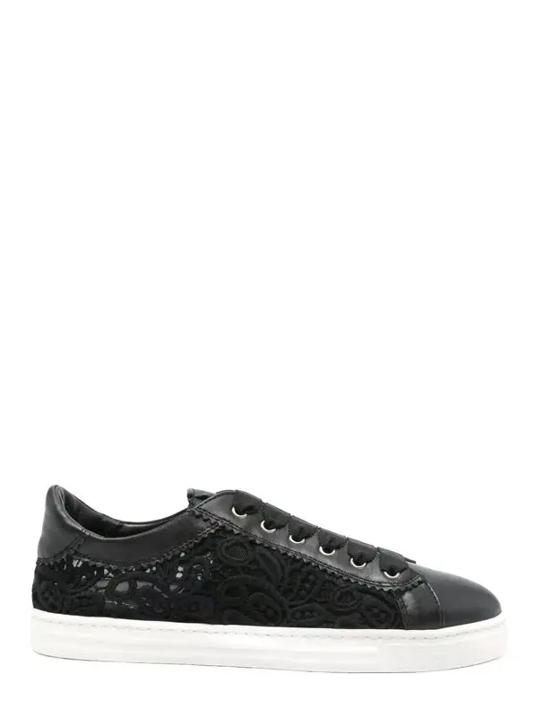 Agl Embroidered Sneakers - Black