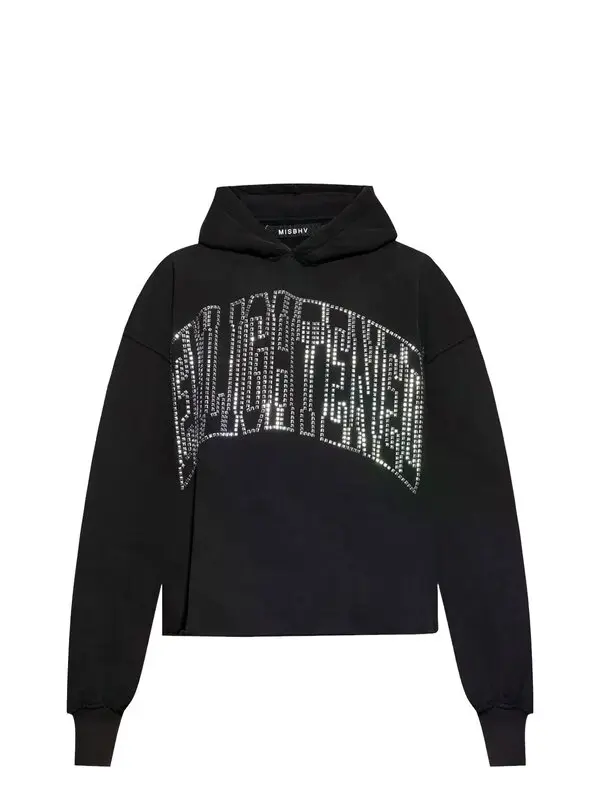 MISBHV Enlightened Cropped Hoodie - Black