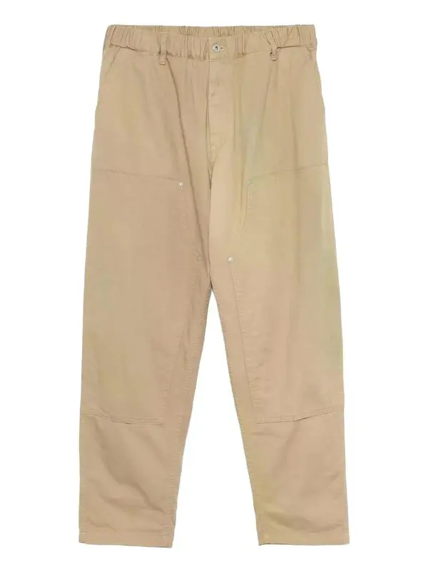 Yohji Yamamoto Cotton Trousers - Neutrals