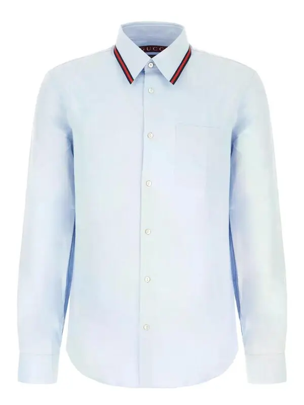 Gucci Web-stripe Shirt - Blue