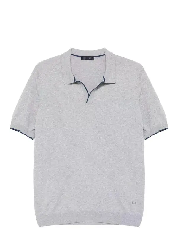FAY Polo-collar T-shirt - Grey