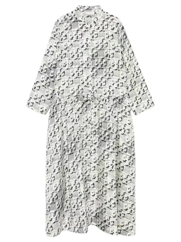 Tory Burch Printed Midi Dress - White