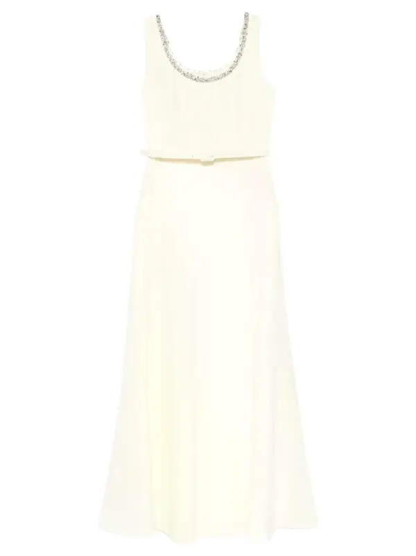 Roland Mouret Embellished Cady Maxi Dress - Yellow