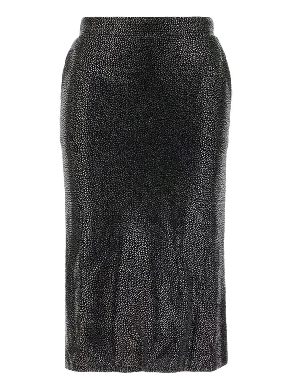 Giuseppe Di Morabito Crystal-embellished Midi Skirt - Black