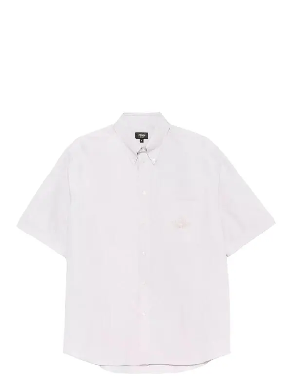 Fendi Cotton Shirt - Neutrals