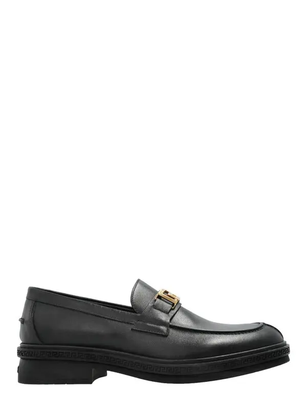 Versace Buckle-detail Loafers - Black